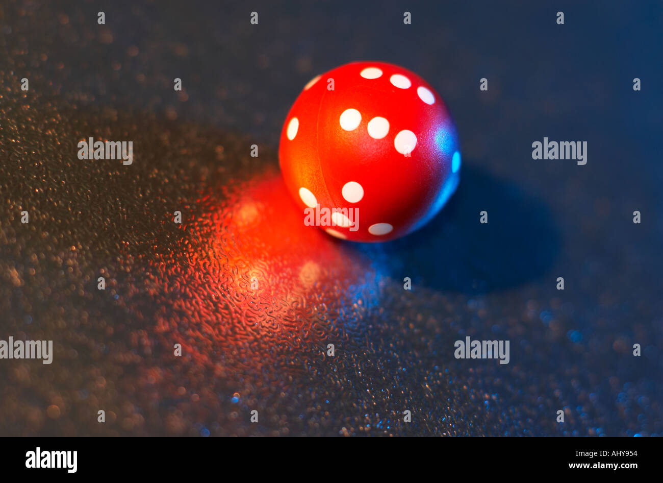 Round die dice Stock Photo - Alamy