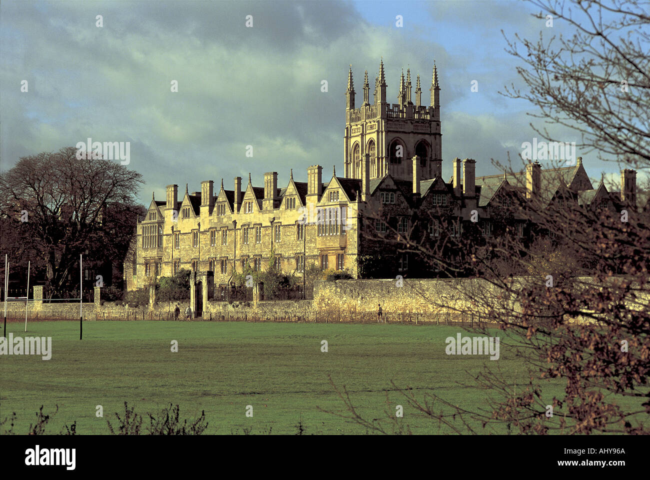 Merton College from Christ Church Meadow Stock Photo - Alamy