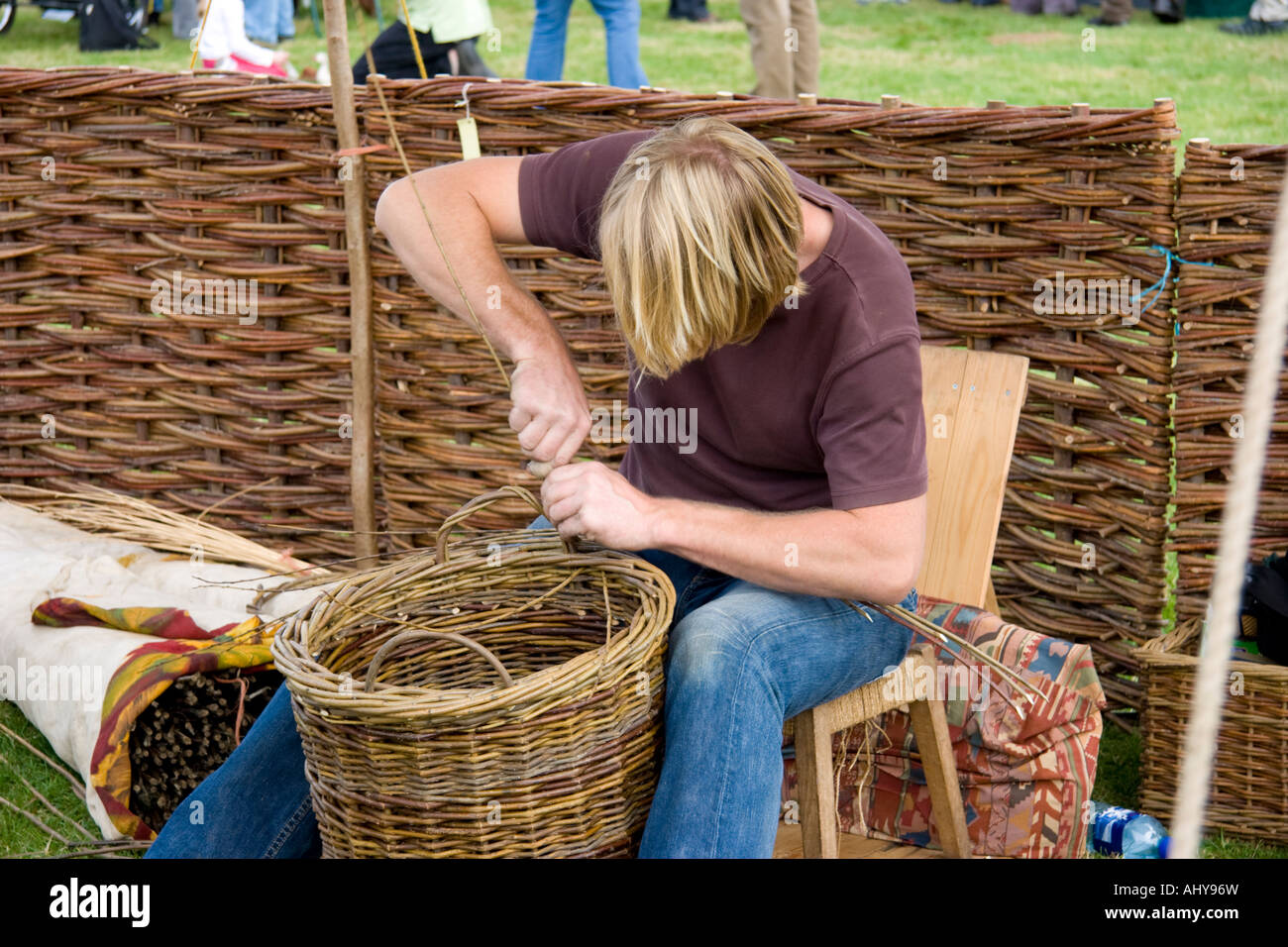 Basket weaving england hi-res stock photography and images - Alamy
