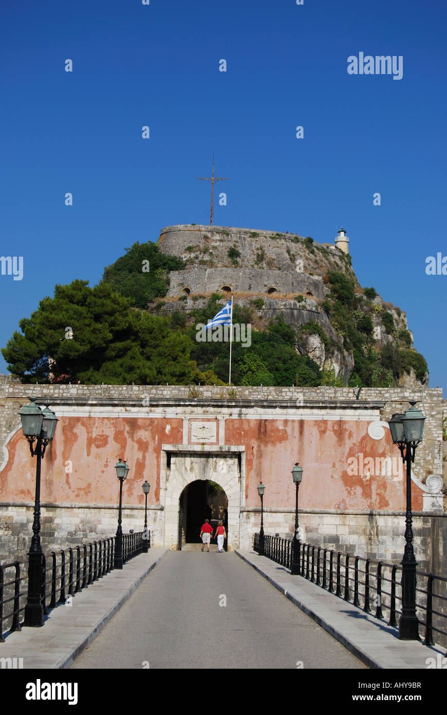 Entrance, Paleo Frourio (Old Fortress), Corfu Old Town, Kerkyra, Corfu ...