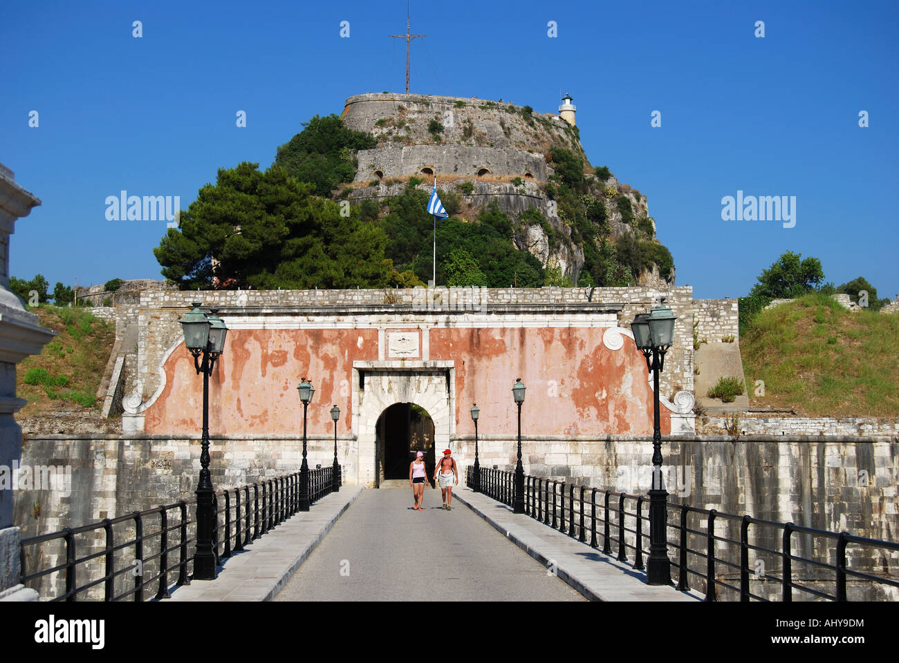 Entrance, Paleo Frourio (Old Fortress), Corfu Old Town, Kerkyra, Corfu ...