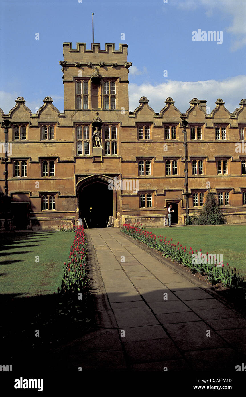 University College Oxford Front Quad Stock Photo - Alamy