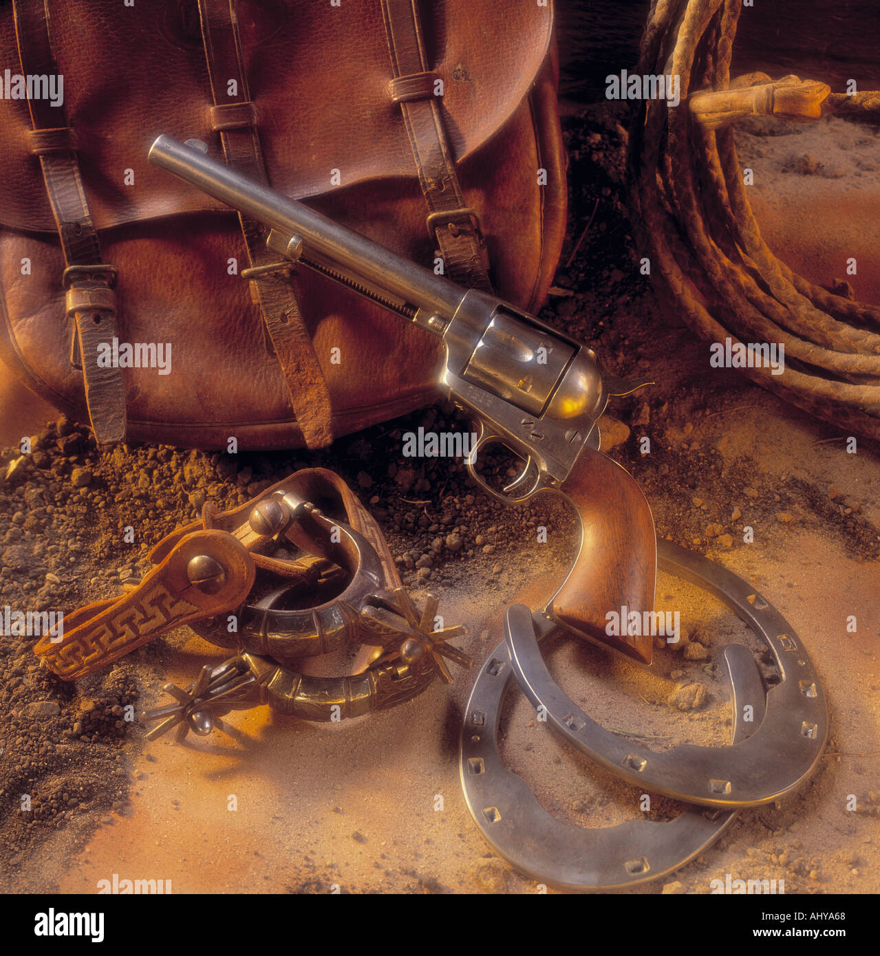 Old West items Stock Photo - Alamy
