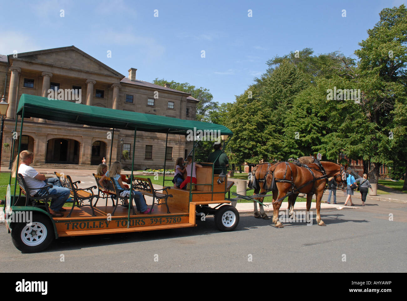 Carriage in front of the Provincial house Charlottetown Prince Edward ...