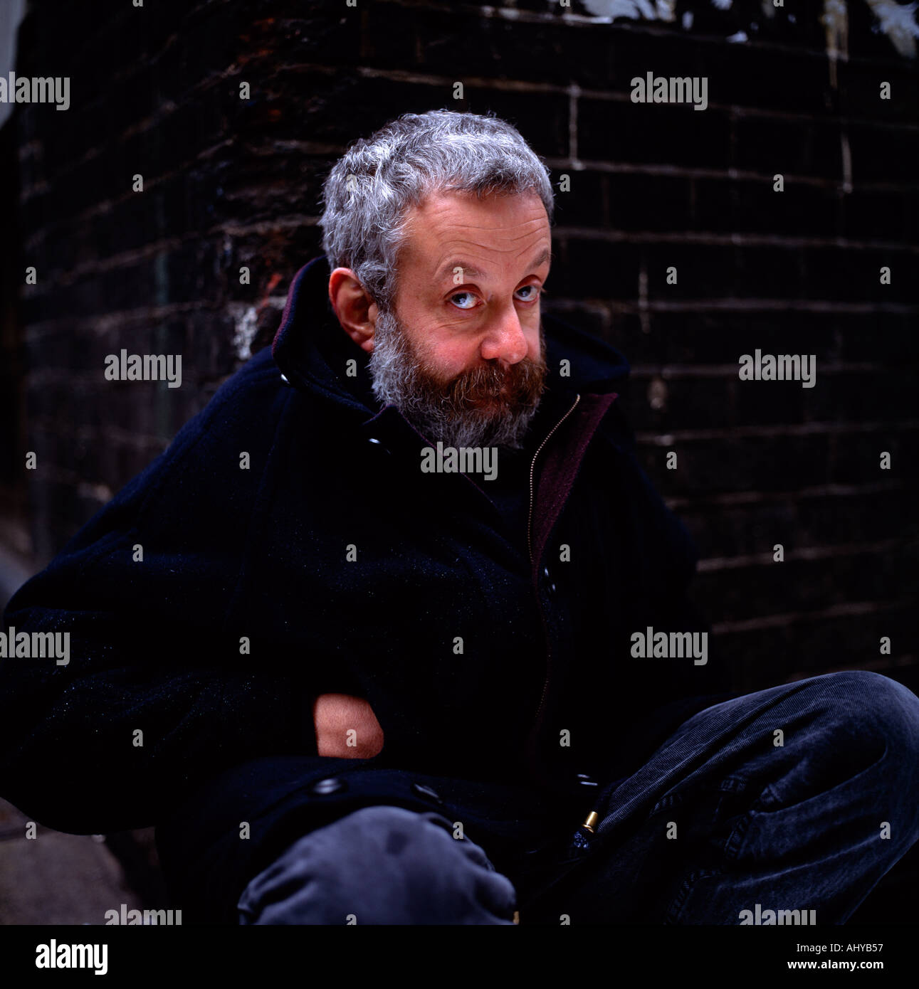 British film director Mike Leigh in London in England in Great Britain ...