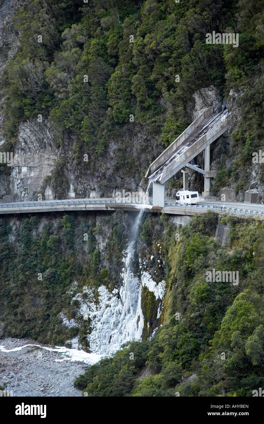 Water Bridge over Arthur s Pass Road Otira Gorge West Coast South ...