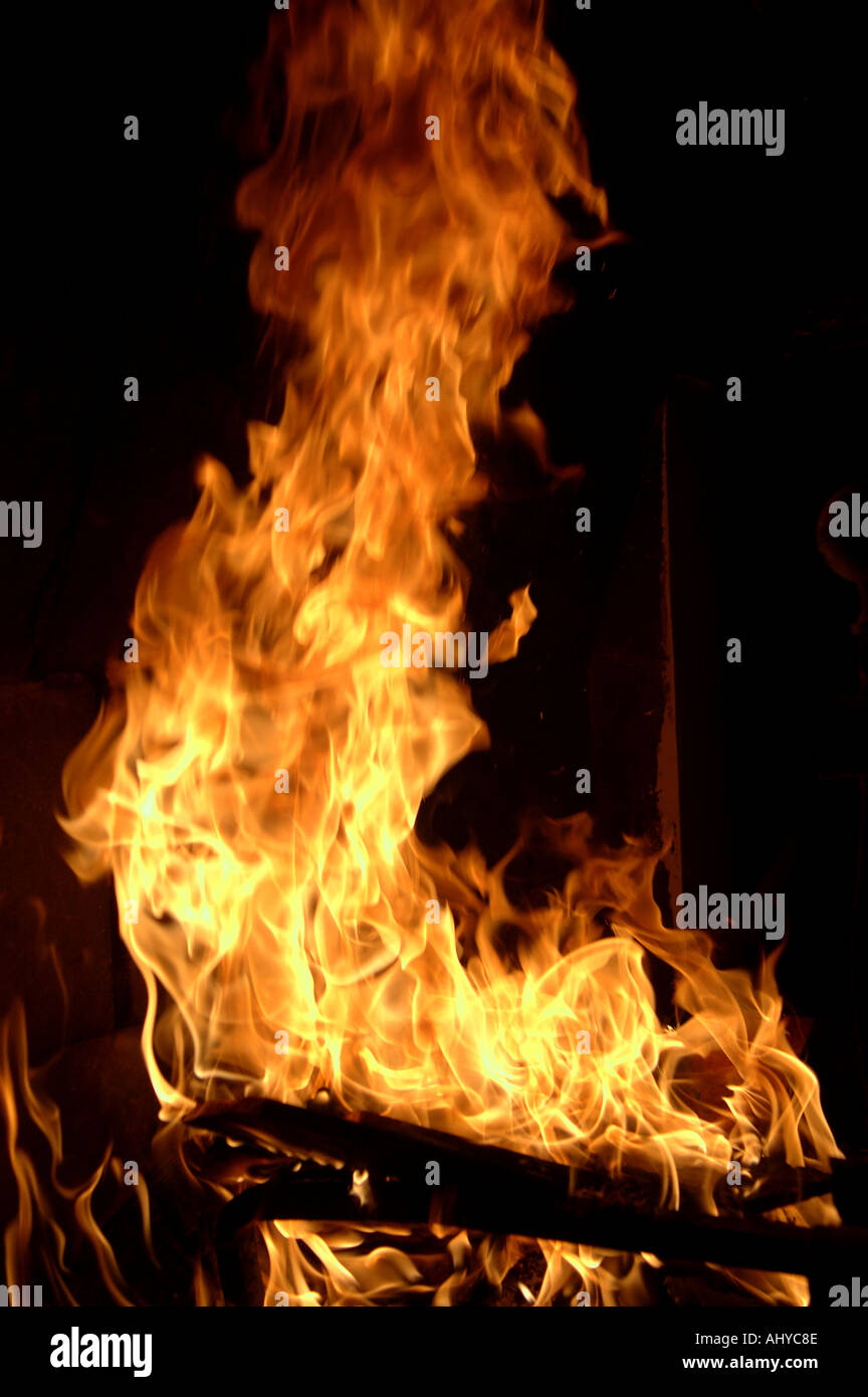vision in a fire flames Stock Photo - Alamy
