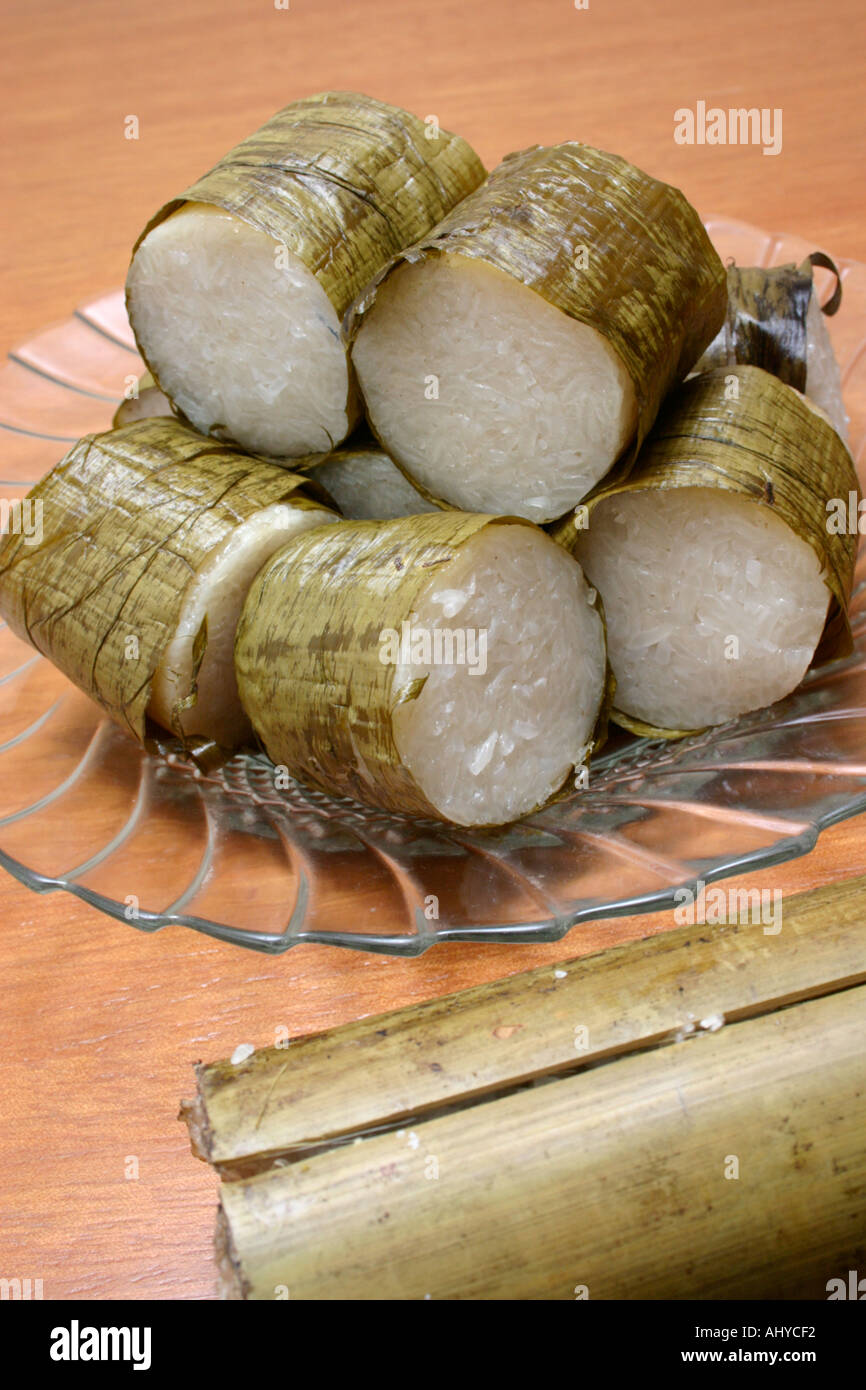 lemang is a malay delicacy served during eid ul fitr made of glutinous ...