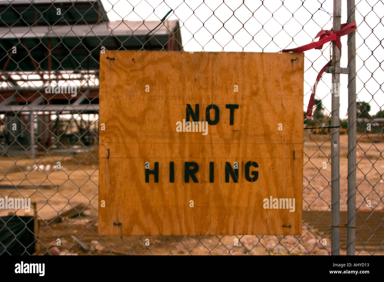 How hiring sign construction hi-res stock photography and images - Alamy