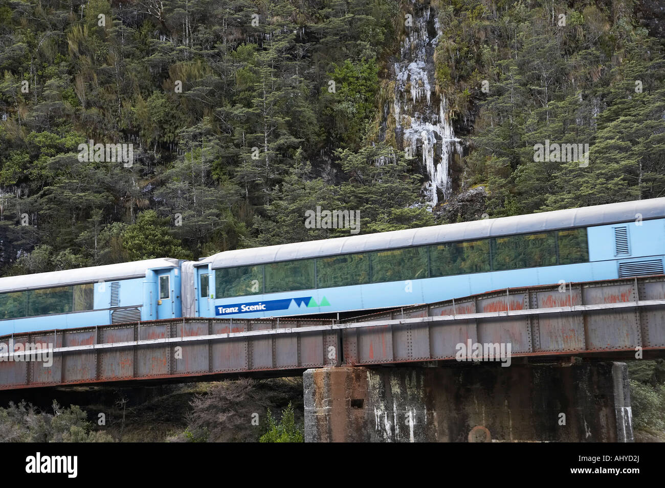 Trans Alpine Train and Frozen Waterfall Arthur s Pass Canterbury South ...
