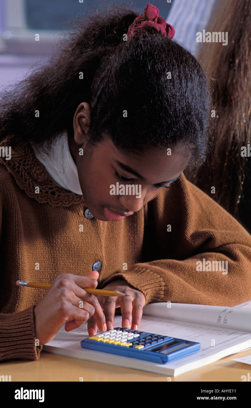 Middle school classroom calculator hi-res stock photography and images ...