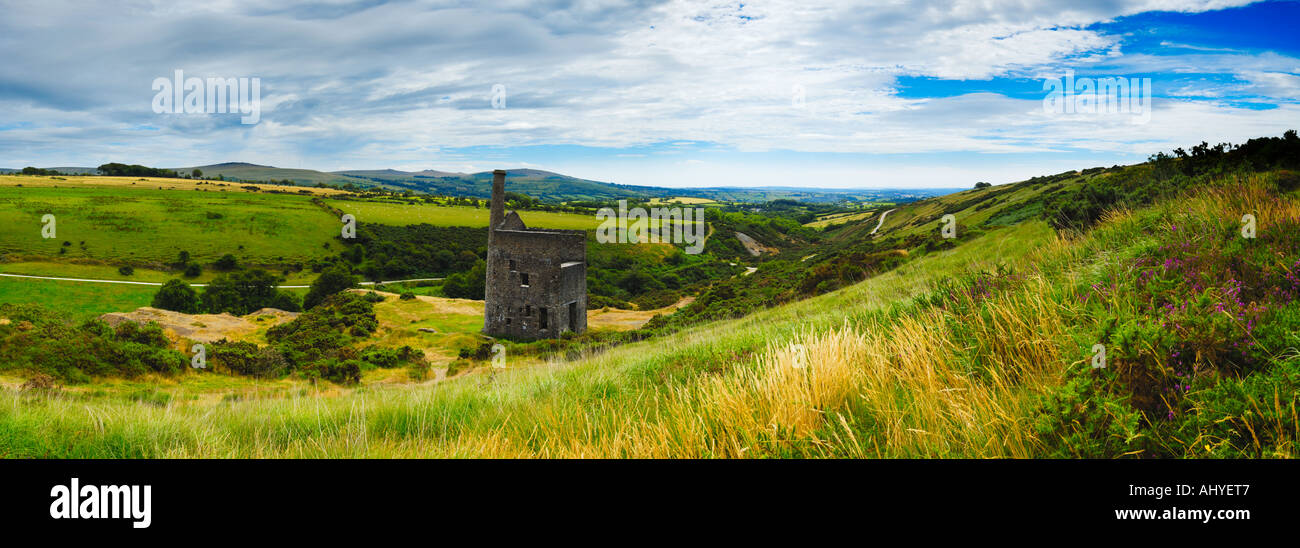 Wheal Betsy engine house on Dartmoor, Devon at Mary Tavey near ...