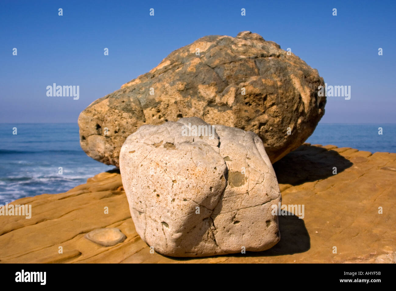 Large Rocks at Shore San Diego California Stock Photo - Alamy