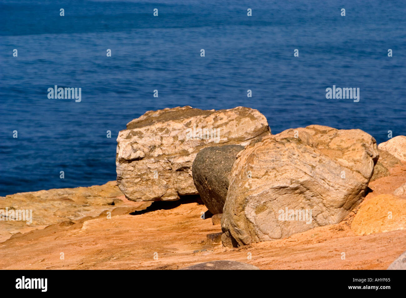 Large Rocks at Shore San Diego California Stock Photo - Alamy