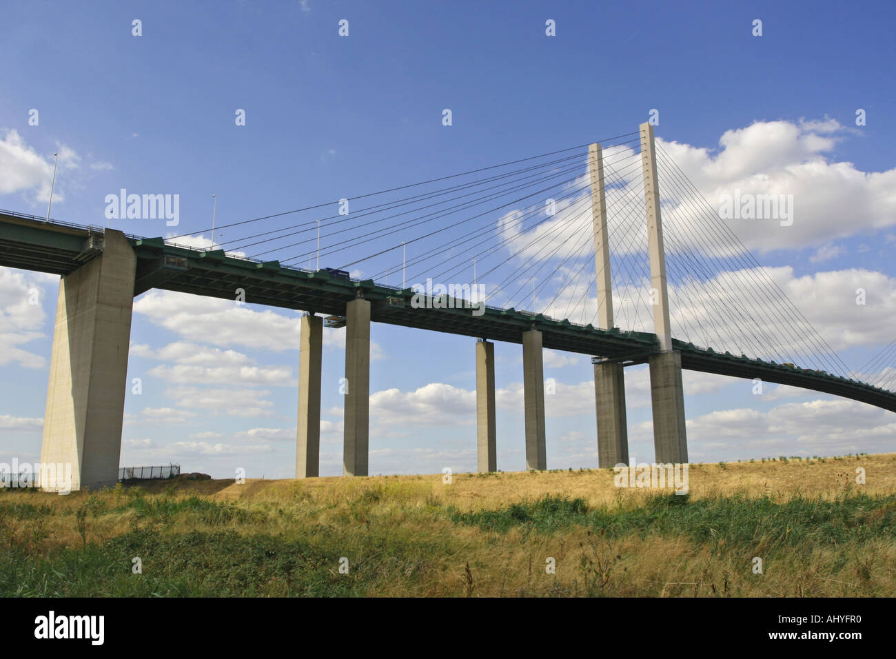 Queen Elizabeth II bridge Stock Photo - Alamy