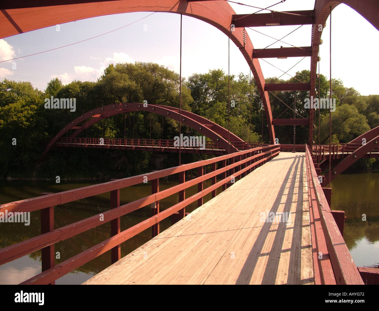 Three legged pedestrian bridge hi-res stock photography and images - Alamy