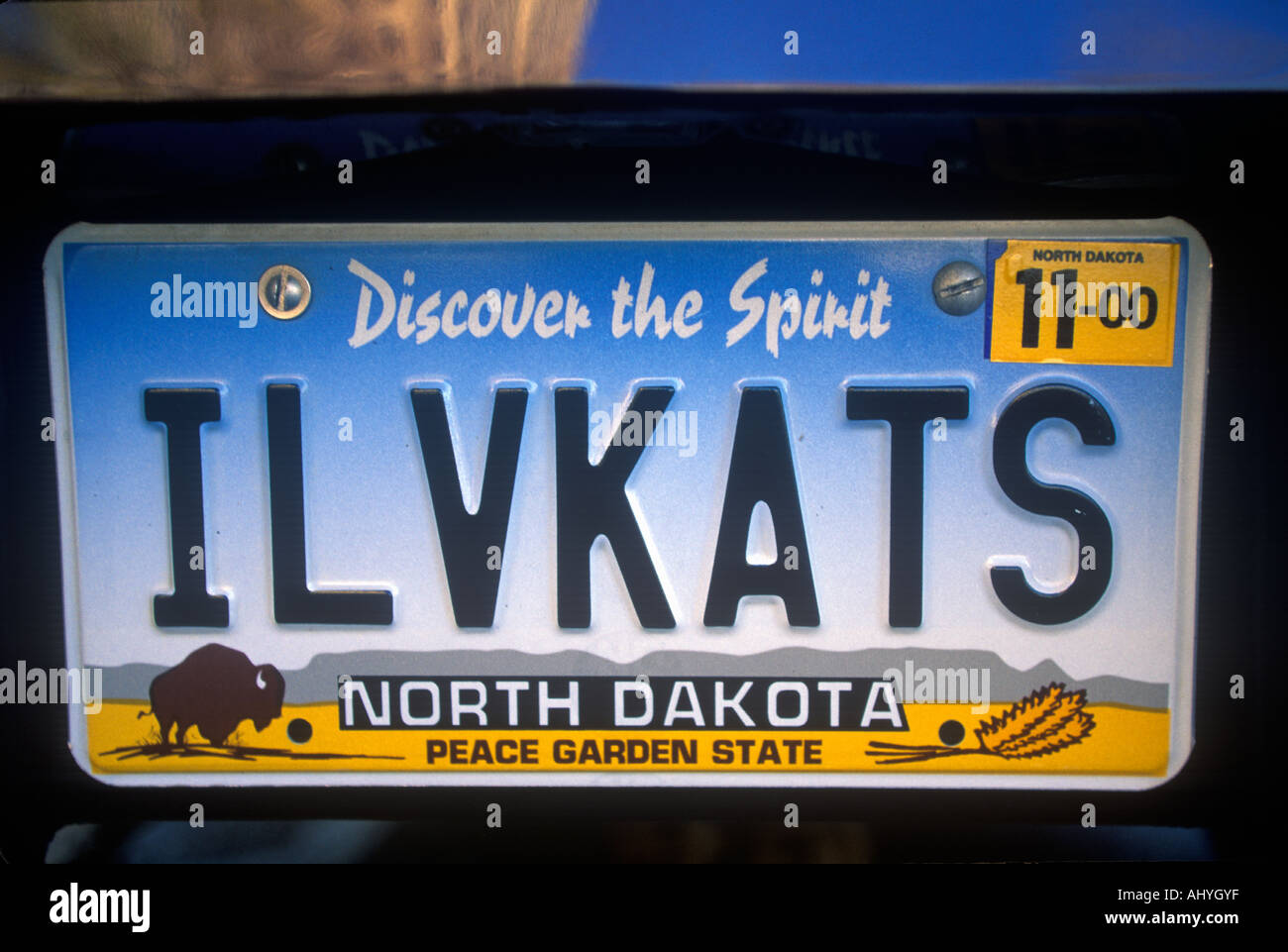 North dakota license plate hi-res stock photography and images - Alamy