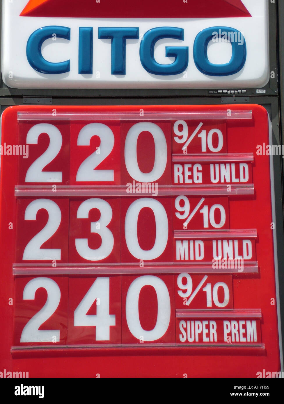 AJD45827, Citgo Gas Station Stock Photo - Alamy