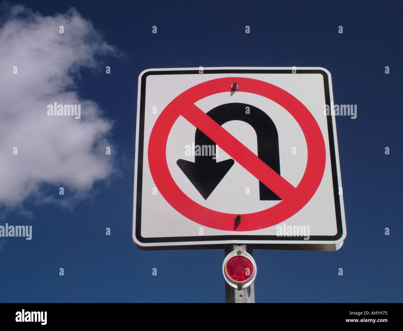 No Turn Road Signs Usa Stock Photos & No Turn Road Signs Usa Stock ...