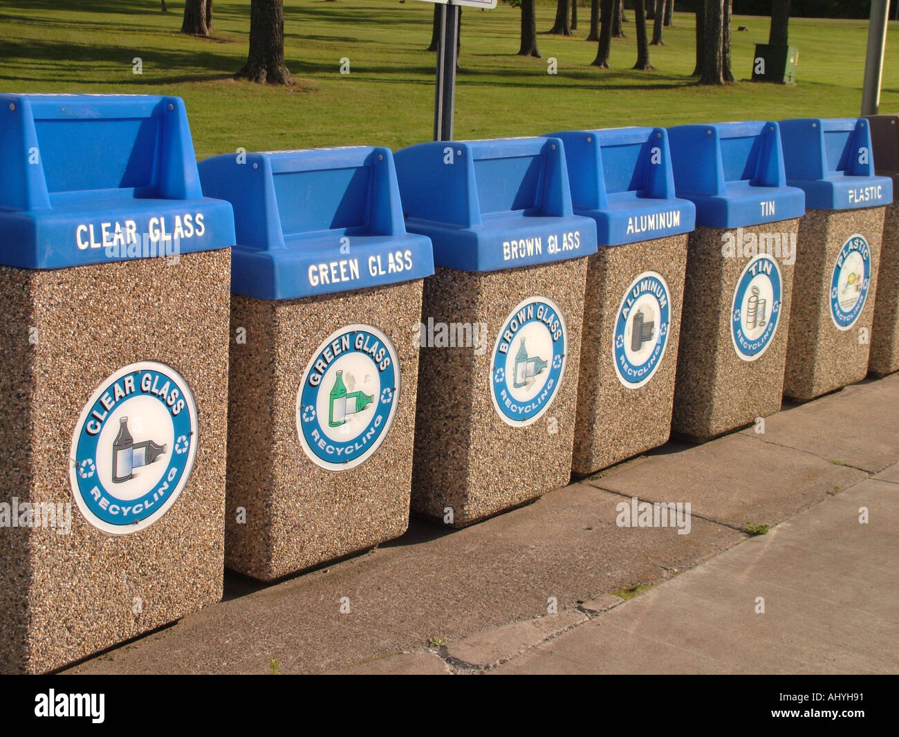 Recycling drop off containers hi-res stock photography and images - Alamy