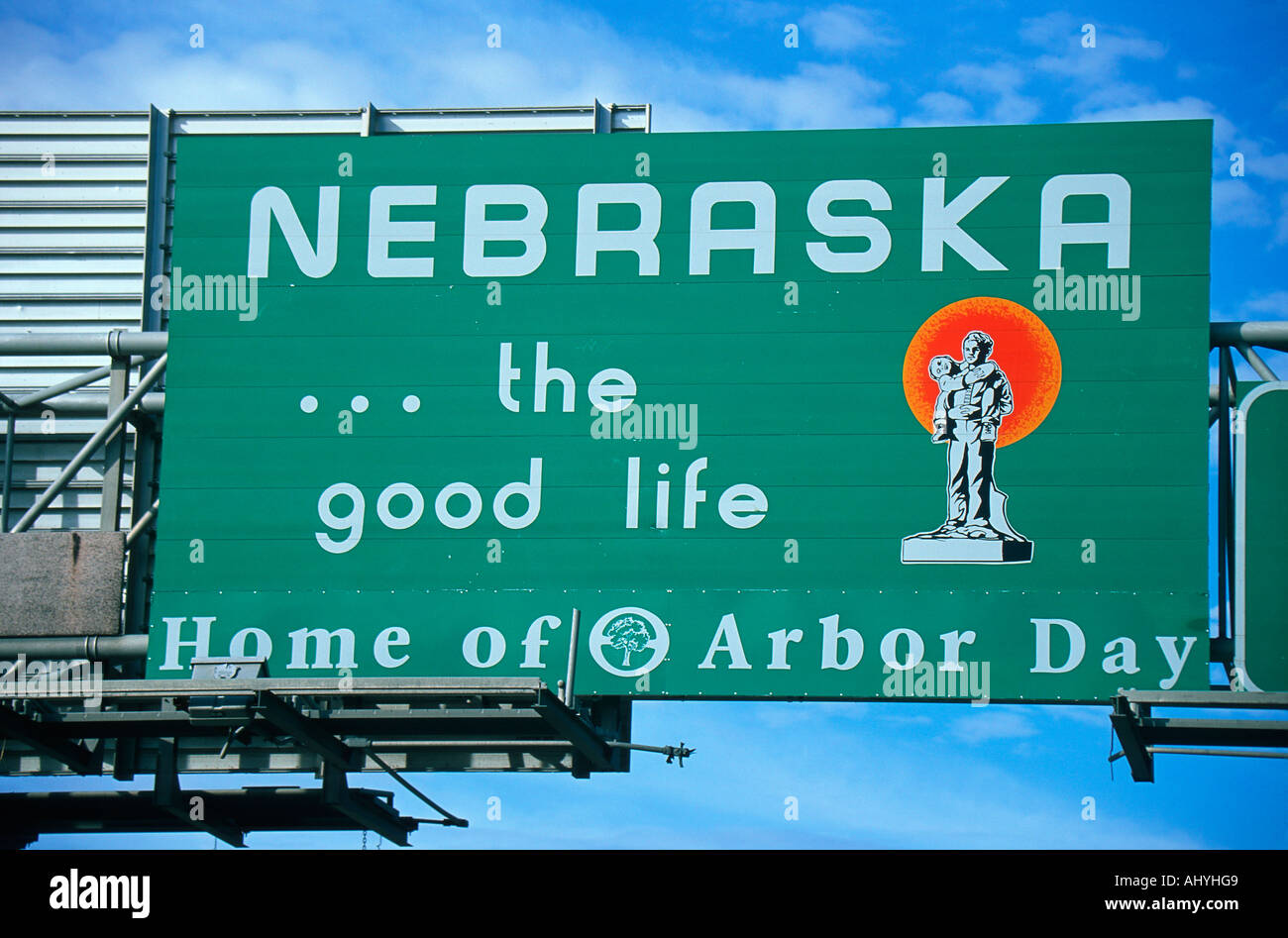 Welcome to Nebraska Sign Stock Photo - Alamy