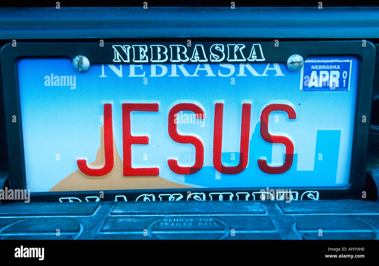 Nebraska license plate hi-res stock photography and images - Alamy