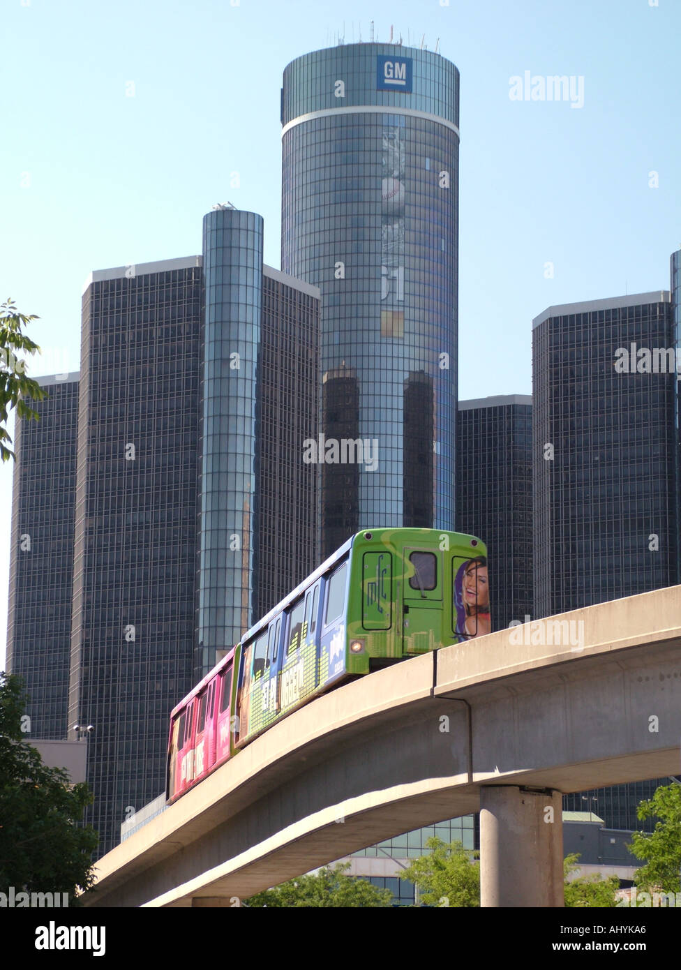 Renaissance center detroit aerial hi-res stock photography and images ...