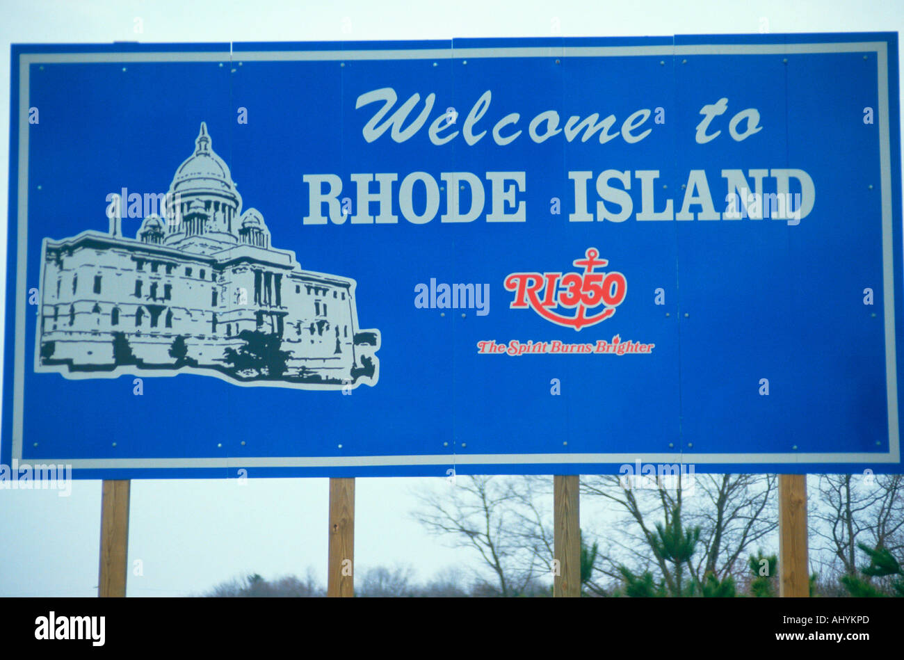 Welcome to Rhode Island Sign Stock Photo - Alamy