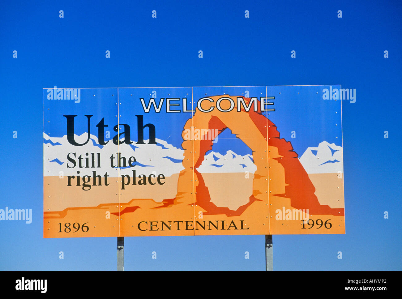 Welcome to Utah Sign Stock Photo - Alamy