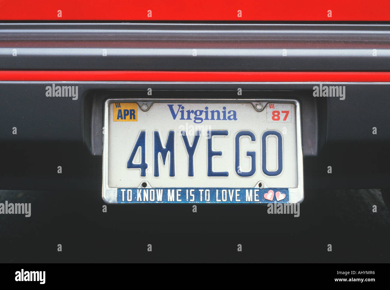 Virginia state license plate hi-res stock photography and images - Alamy