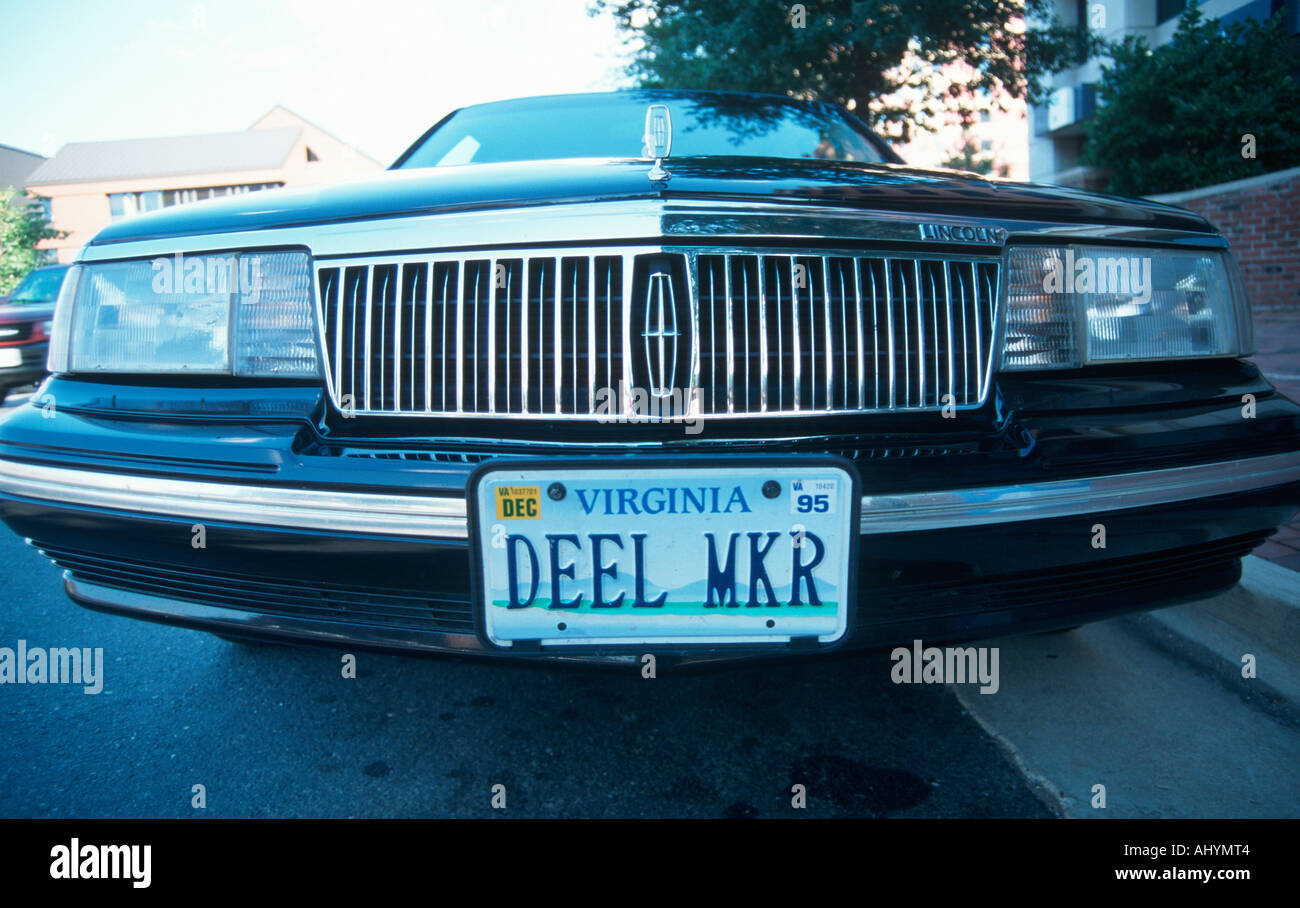 Vanity License Plate Virginia Stock Photo - Alamy
