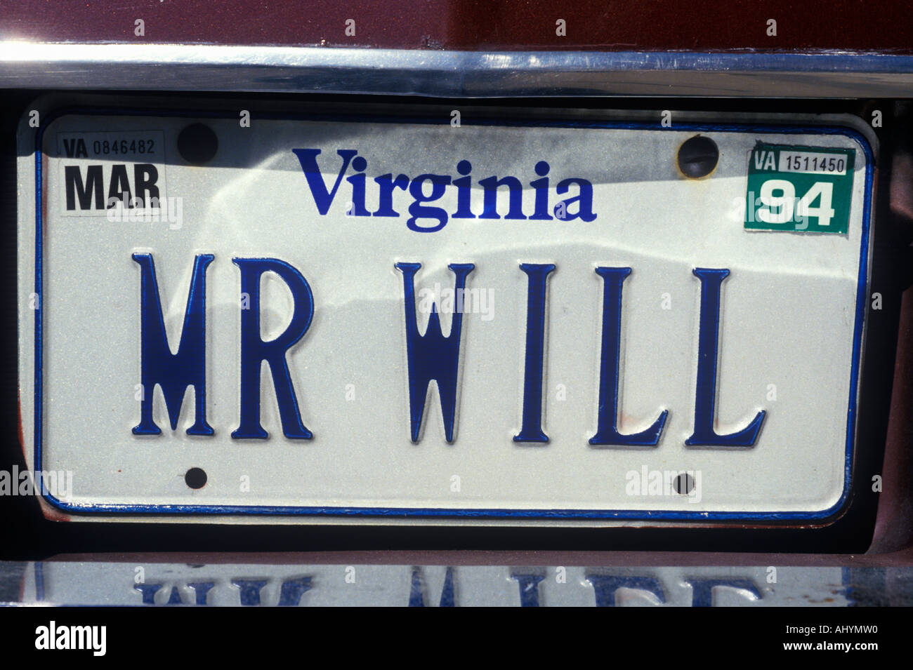 Virginia state license plate hi-res stock photography and images - Alamy