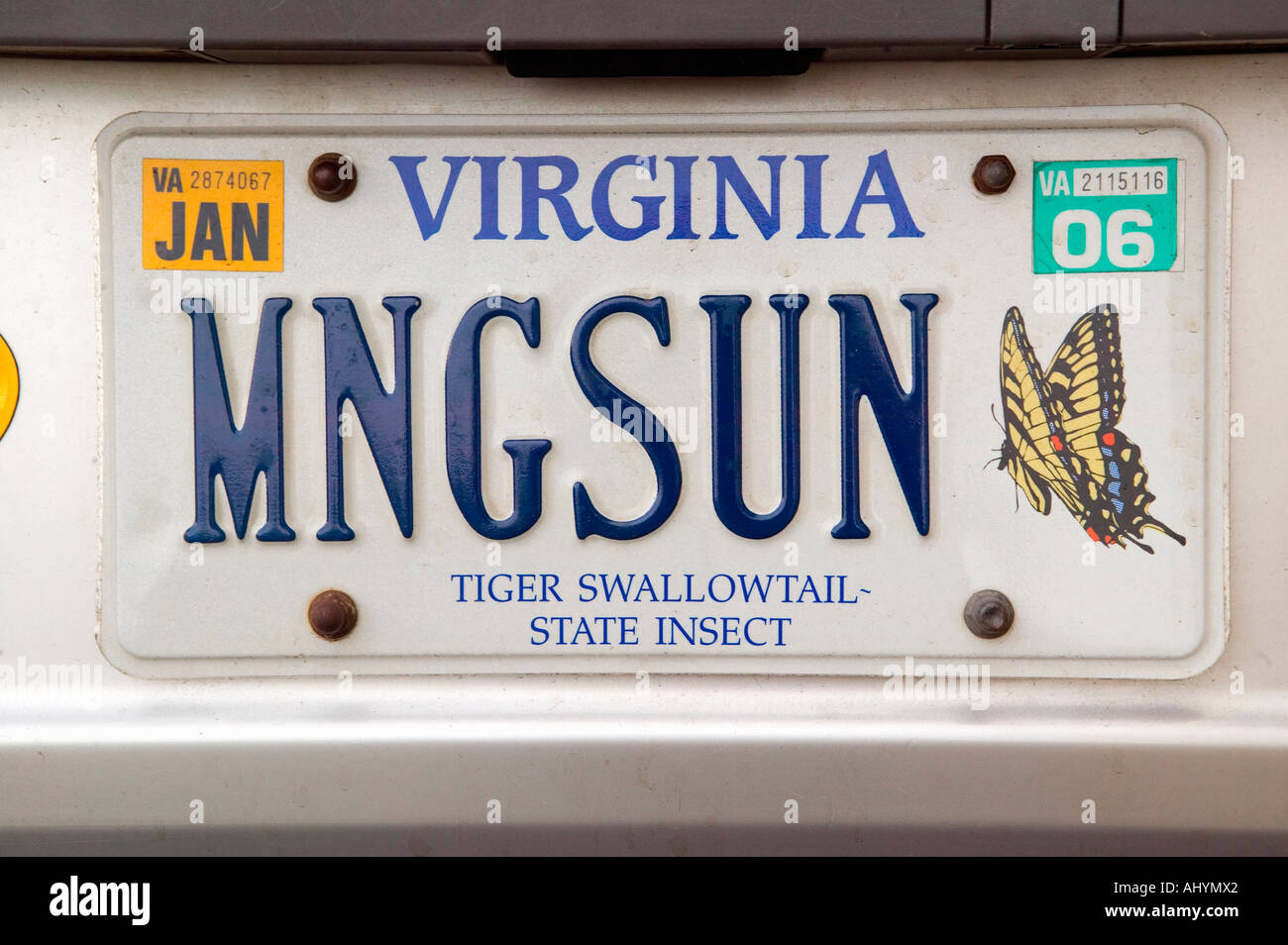 Personalized vanity license plate hi-res stock photography and images ...