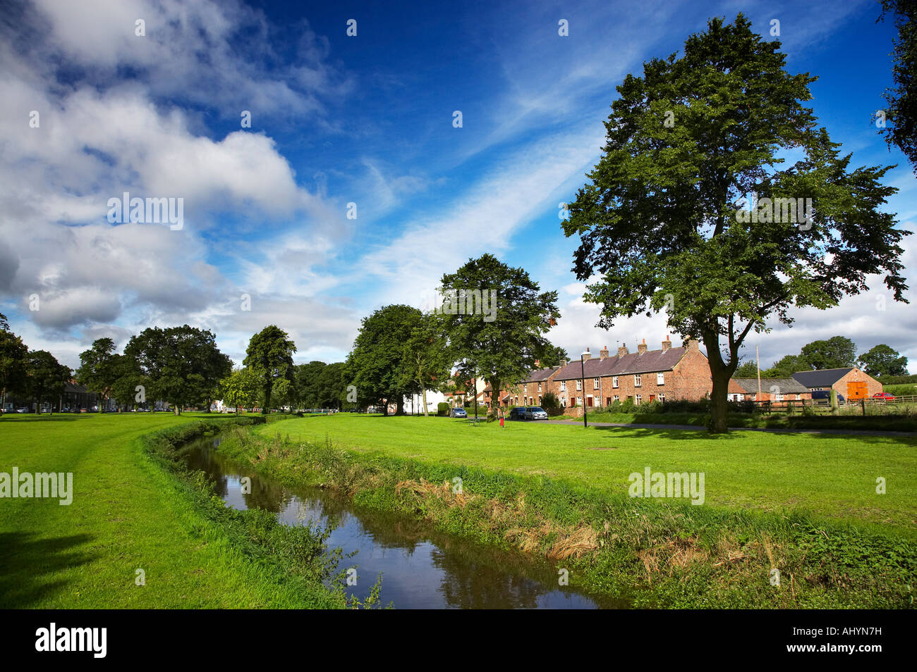 The Green Brompton Village near Northallerton North Yorkshire Stock ...