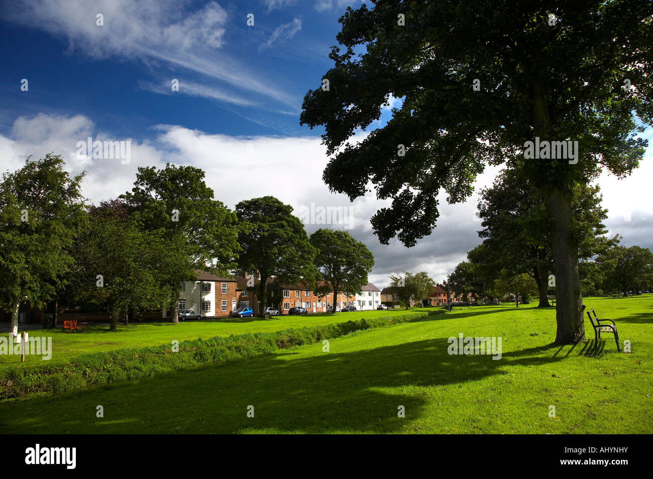 The Green Brompton Village near Northallerton North Yorkshire Stock ...