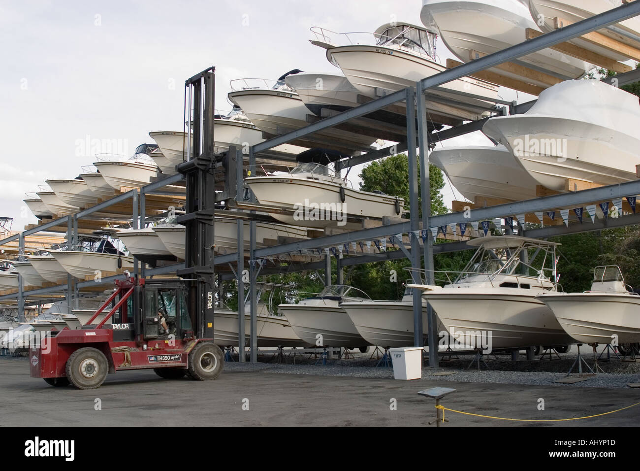 Boat Storage Yard Cape Cod Massachusetts Stock Photo - Alamy