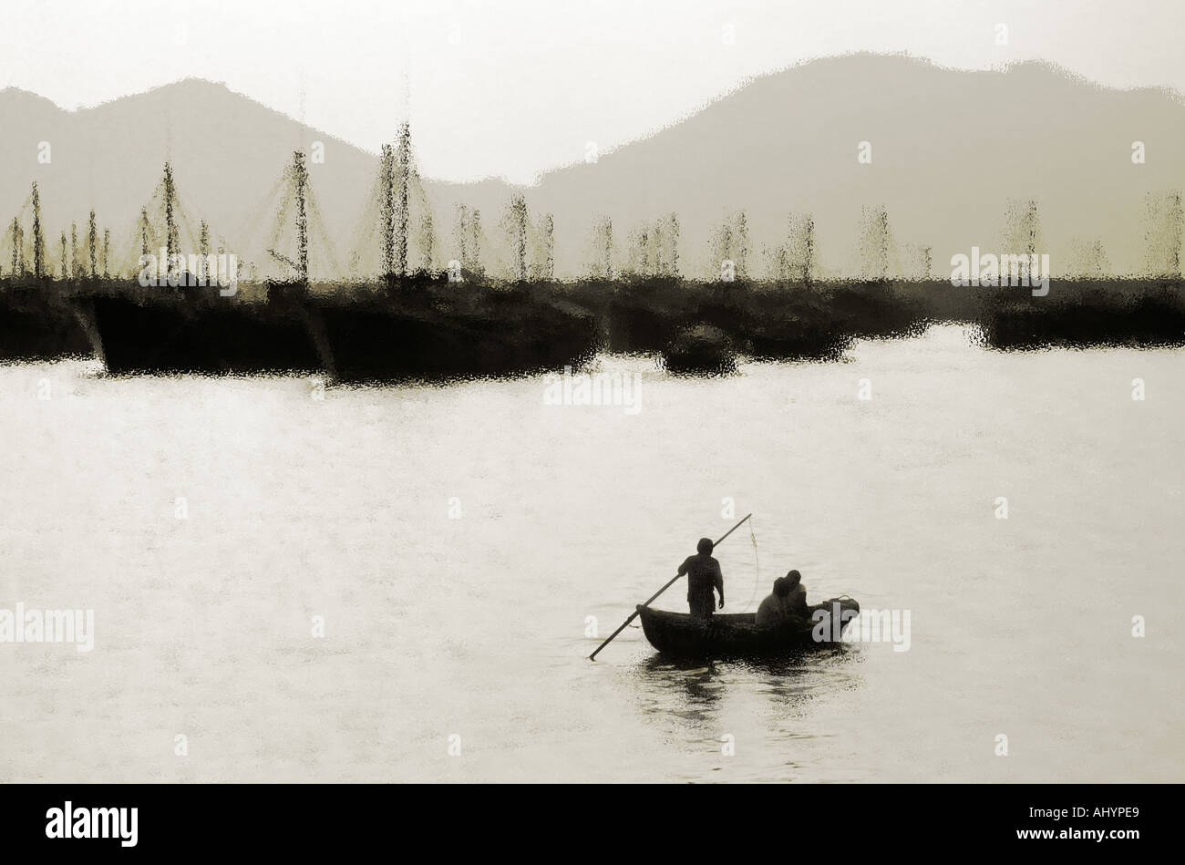 Timeless scene at Aberdeen Harbour Hong Kong 3 Stock Photo - Alamy