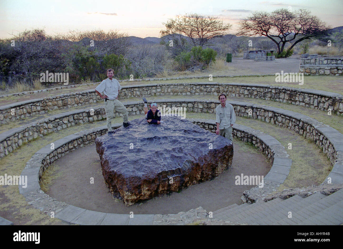 Largest meteorite in the world Hoba nr Grootfontein Namibia Stock Photo ...