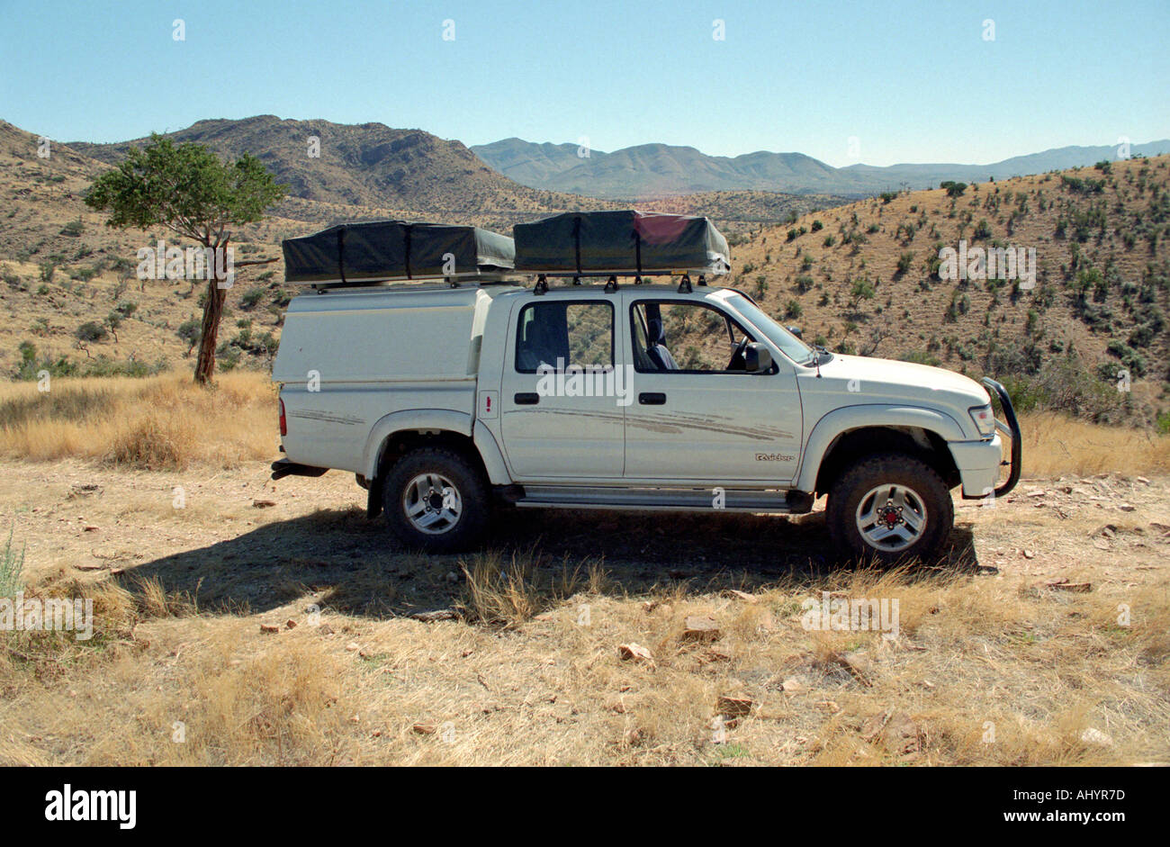 Toyota jeep in Namibia Stock Photo - Alamy