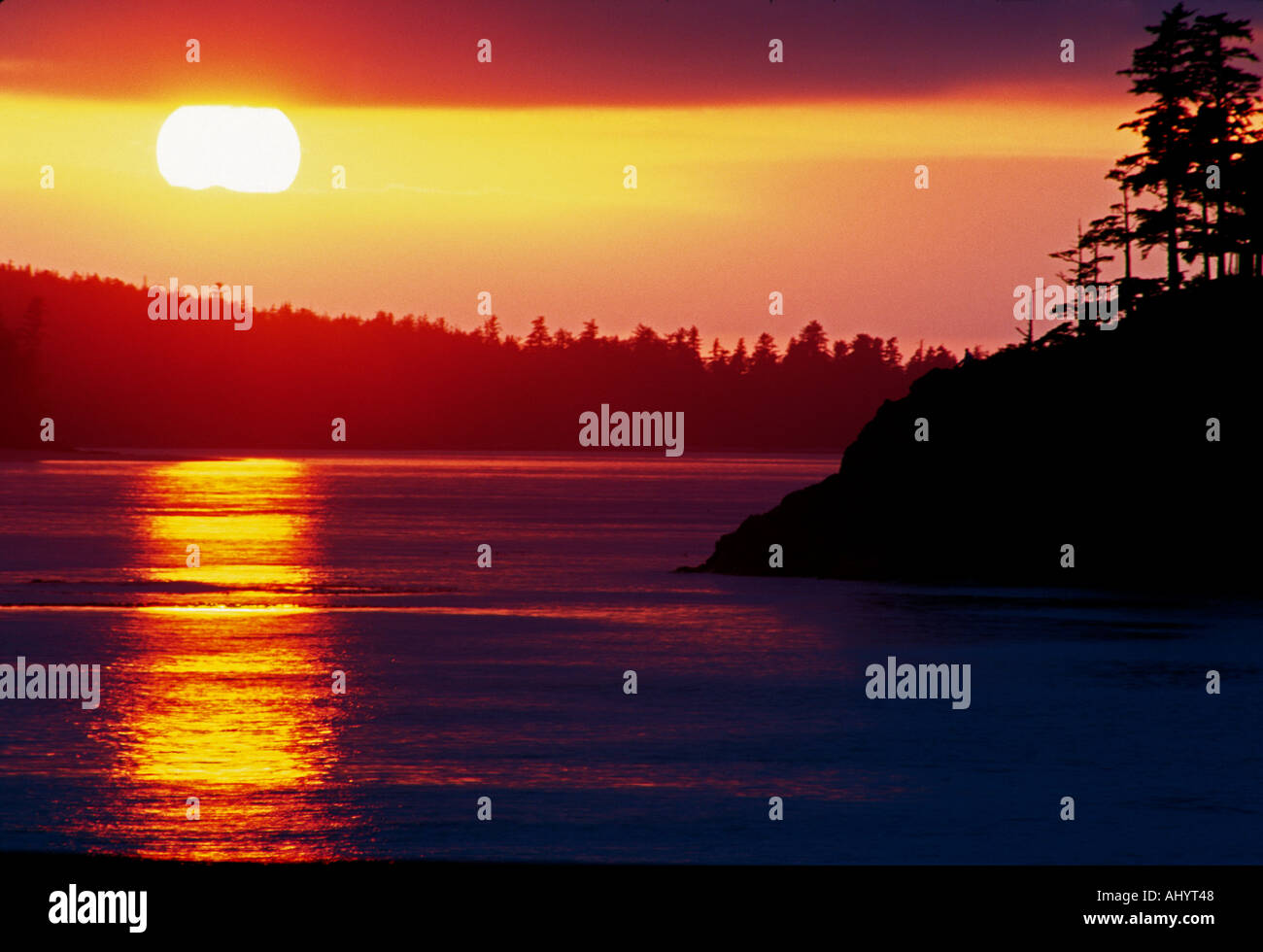 SUNSET IN TOFINO Stock Photo - Alamy