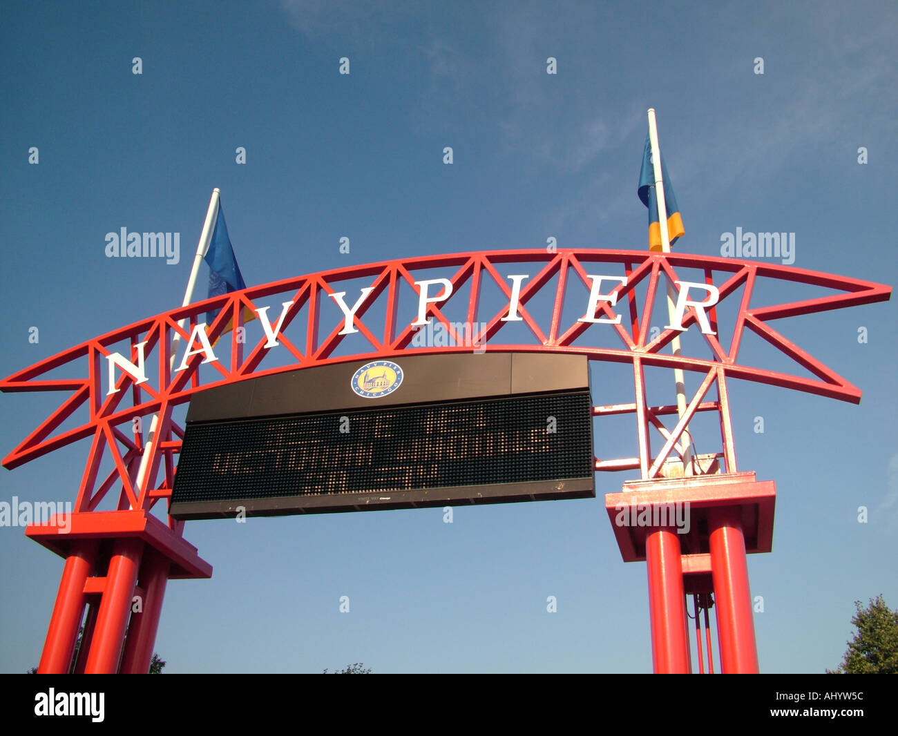 Navy pier entrance gate hi-res stock photography and images - Alamy