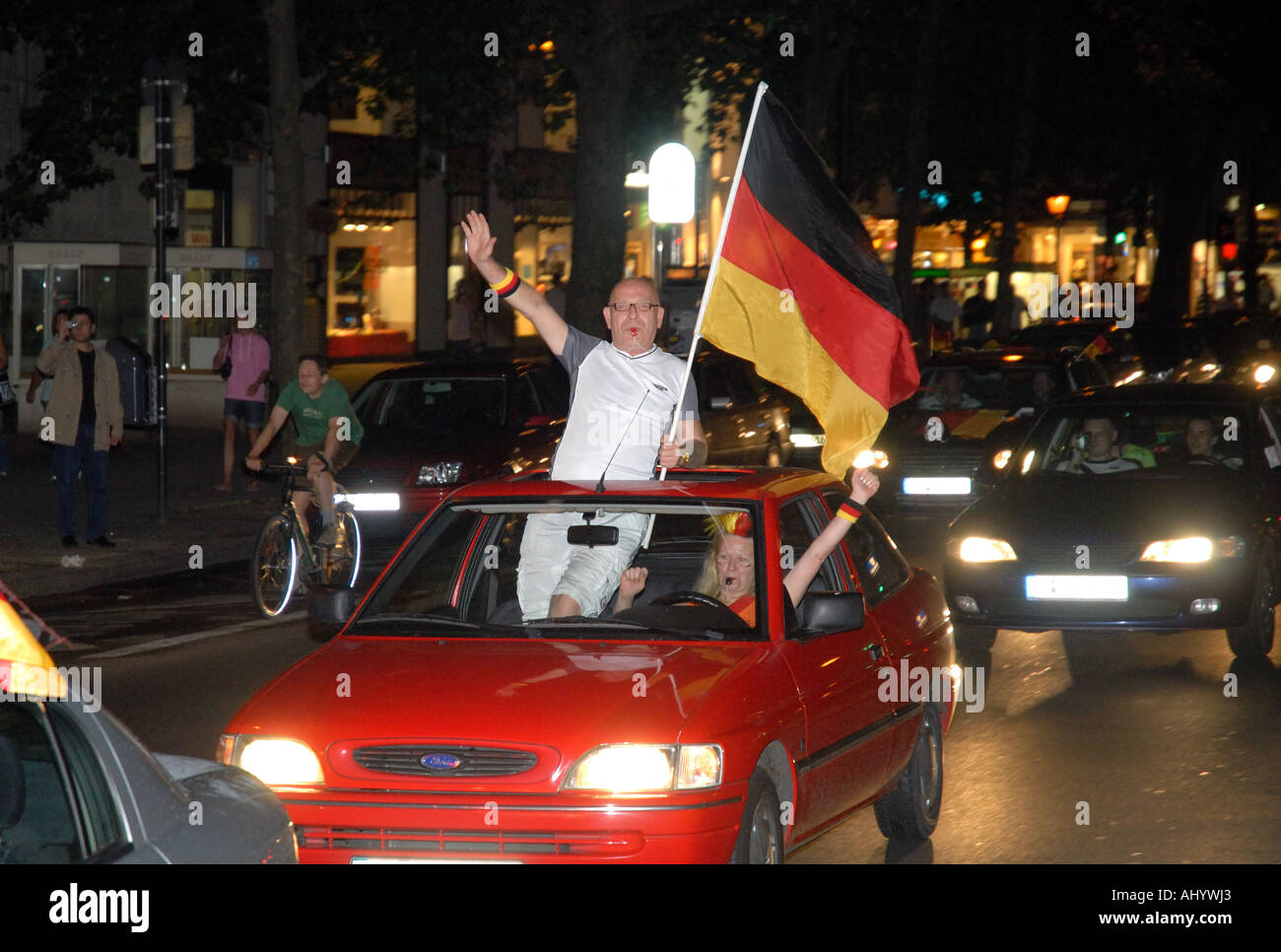 German football fans celebrating Stock Photo - Alamy
