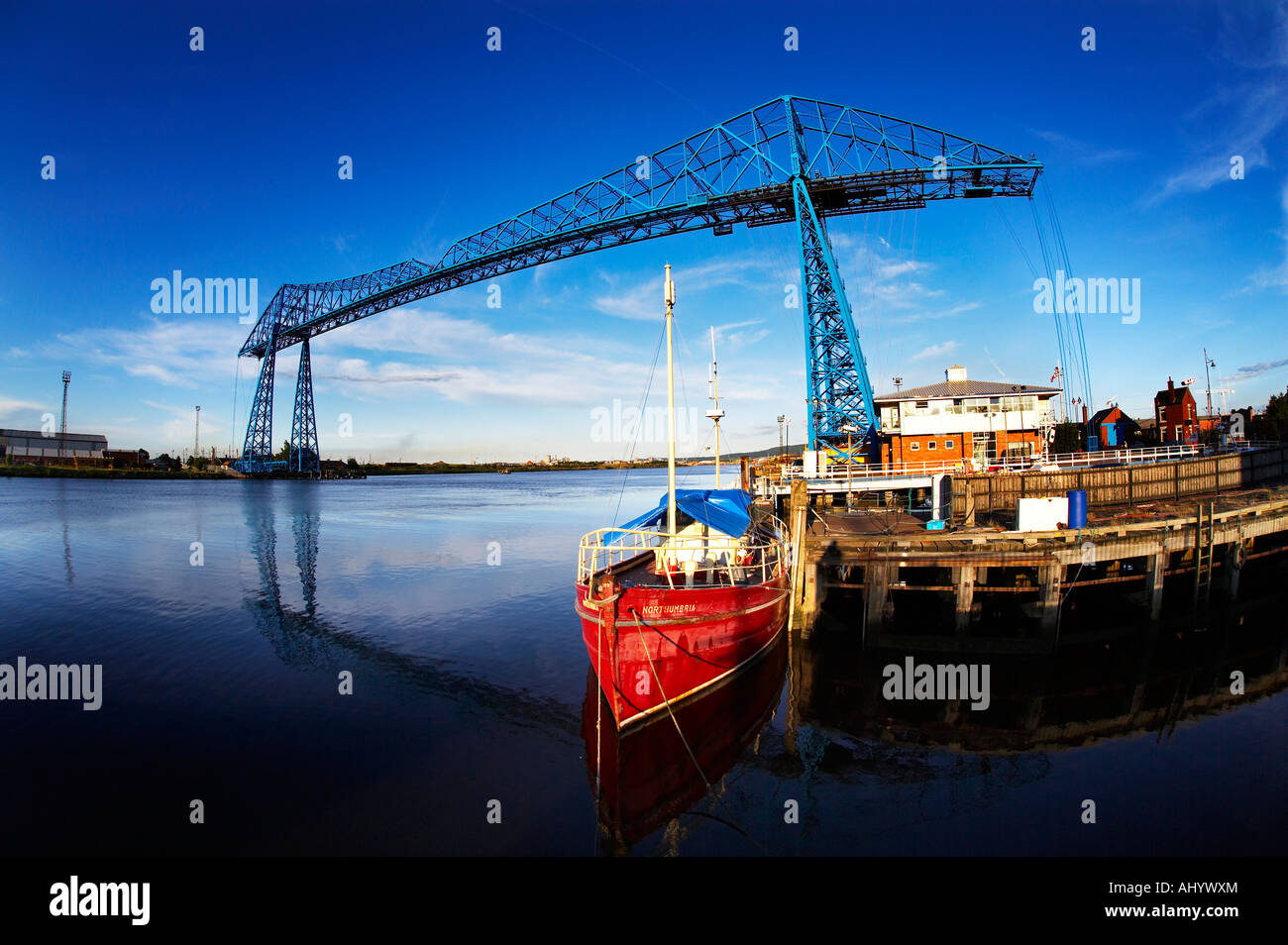 Transporter Bridge Middlesbrough Cleveland Tees Valley England Stock ...