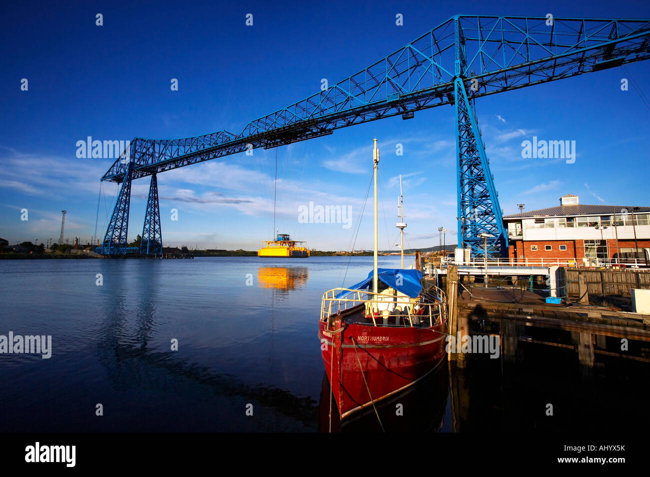 Transporter Bridge Middlesbrough Cleveland Tees Valley England Stock ...