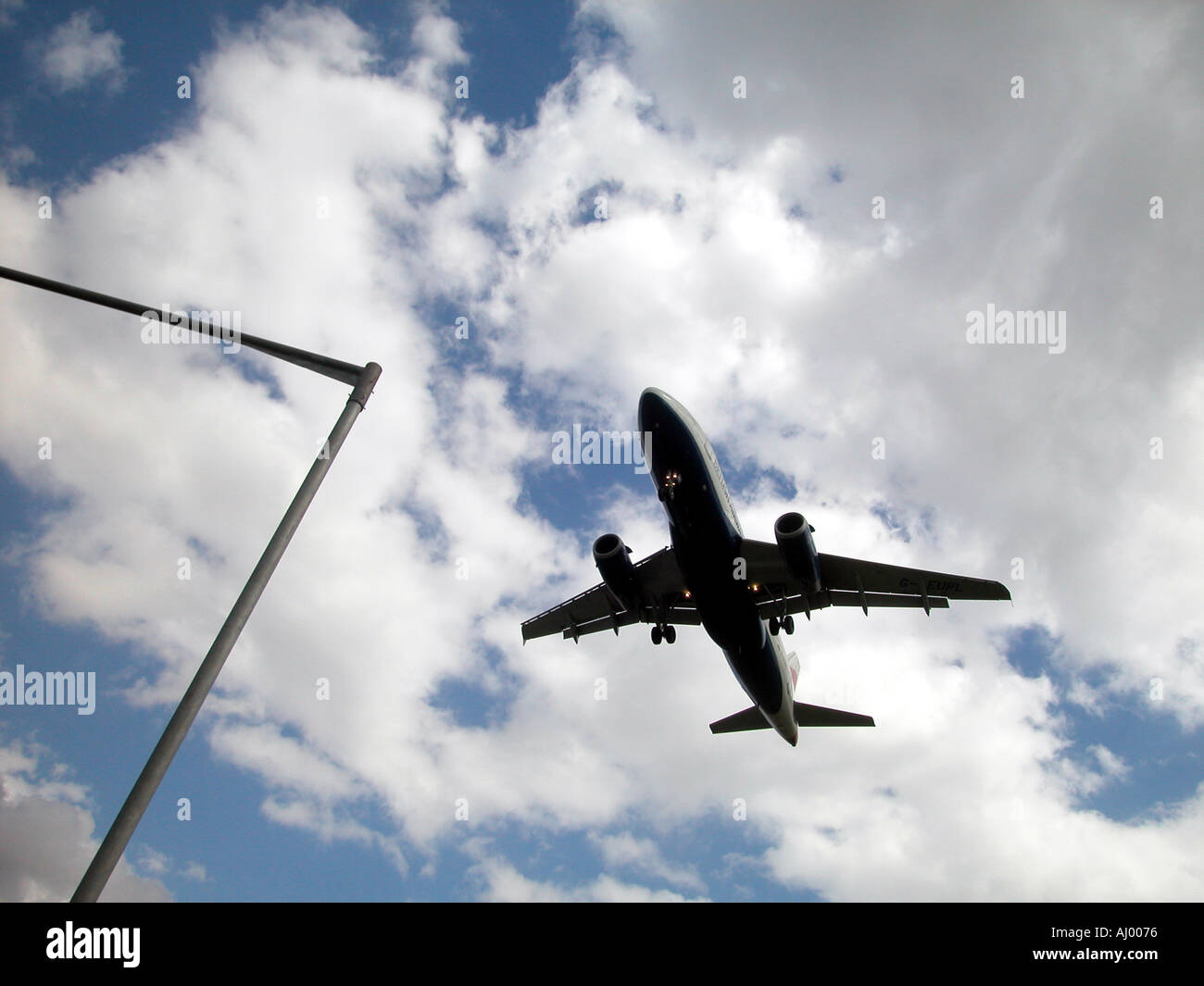 Aircraft landing at Heathrow Airport, London, England, UK Stock Photo ...