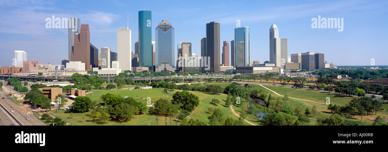 Houston Skyline Memorial Park Texas Stock Photo - Alamy