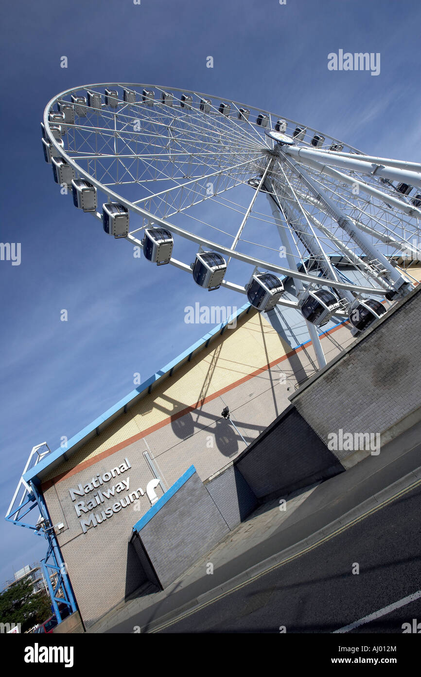 The Yorkshire wheel or eye observation wheel at the National Railway ...