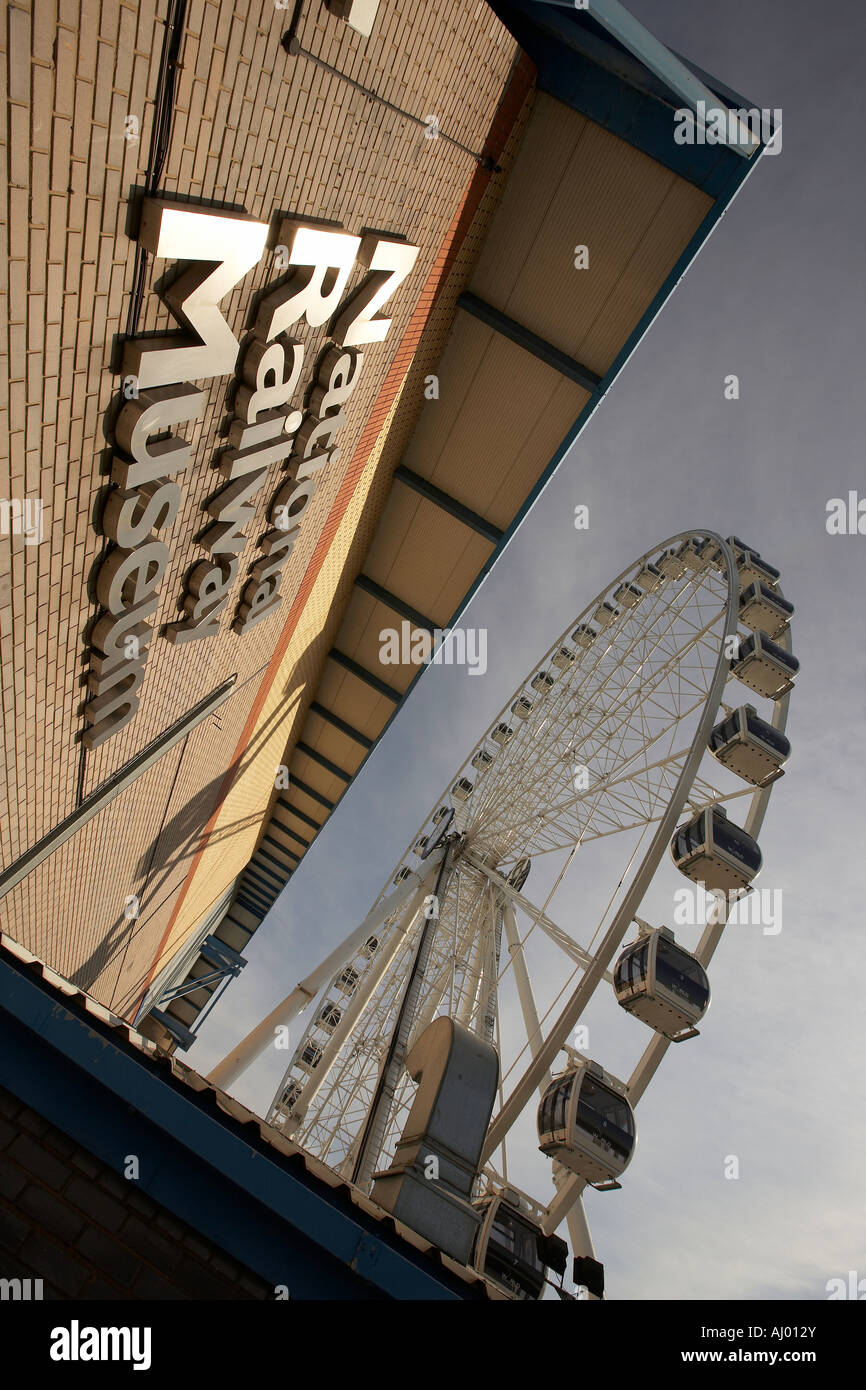 The Yorkshire wheel or eye observation wheel at the National Railway ...