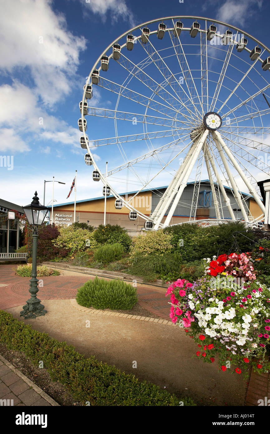 The Yorkshire wheel or eye observation wheel at the National Railway ...