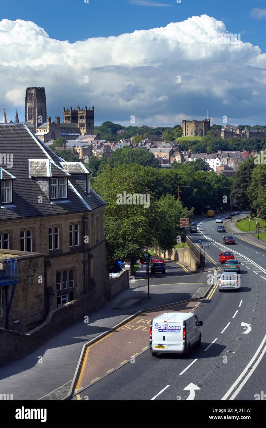 Leazes Road entrance to Durham City County Durham North East England ...